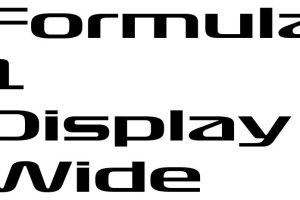 Formula 1 Font - Free Font Download