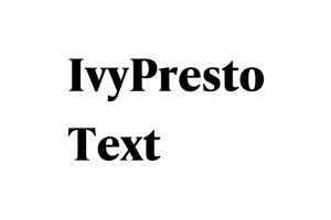IvyPresto Text Font - Free Font Download