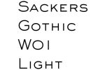 Sackers Gothic W01 Light Font - Free Font Download