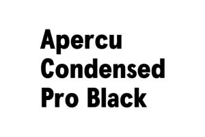 Apercu Condensed Pro-Black Font - Free Font Download
