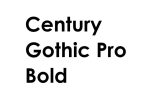 Century Gothic Pro Bold Font - Free Font Download