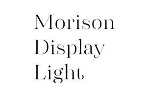 Morison Display Light Font - Free Font Download