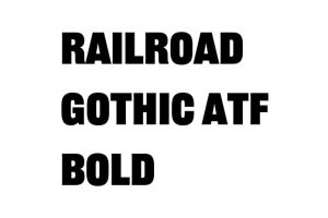 Railroad Gothic ATF Bold Font - Free Font Download