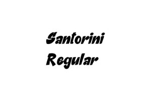 Santorini Regular Font - Free Font Download