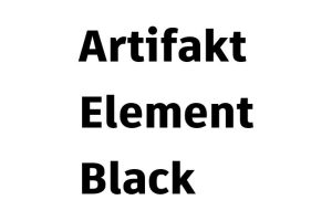 Artifakt Element Black Font - Free Font Download