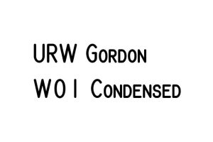 URW Gordon W01 Condensed Font - Free Font Download