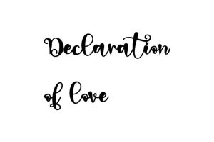 Declaration of love Font - Free Font Download