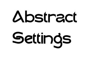 Abstract Settings Font - Free Font Download