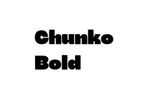 Chunko Bold Font - Free Font Download