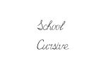 School Cursive Font - Free Font Download