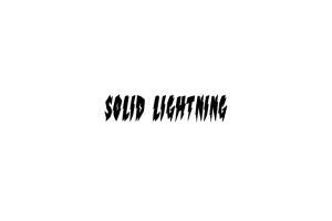 Solid Lightning Font - Free Font Download