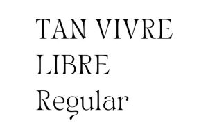 TAN VIVRE LIBRE Regular Font - Free Font Download