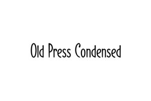 Old Press Condensed Font - Free Font Download